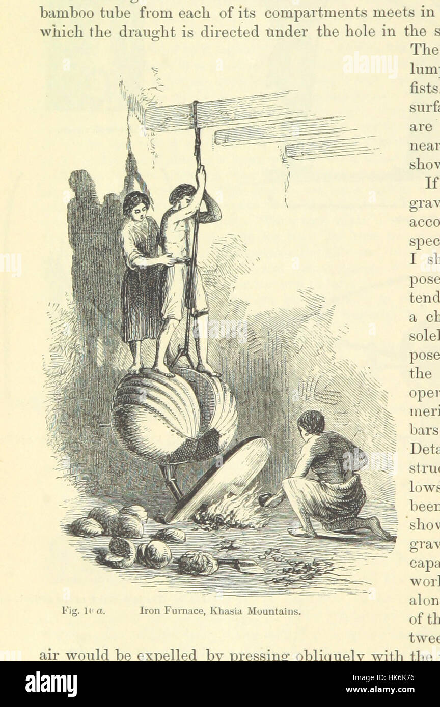 An image from 'Metallurgy', illustrating the process of extracting ...