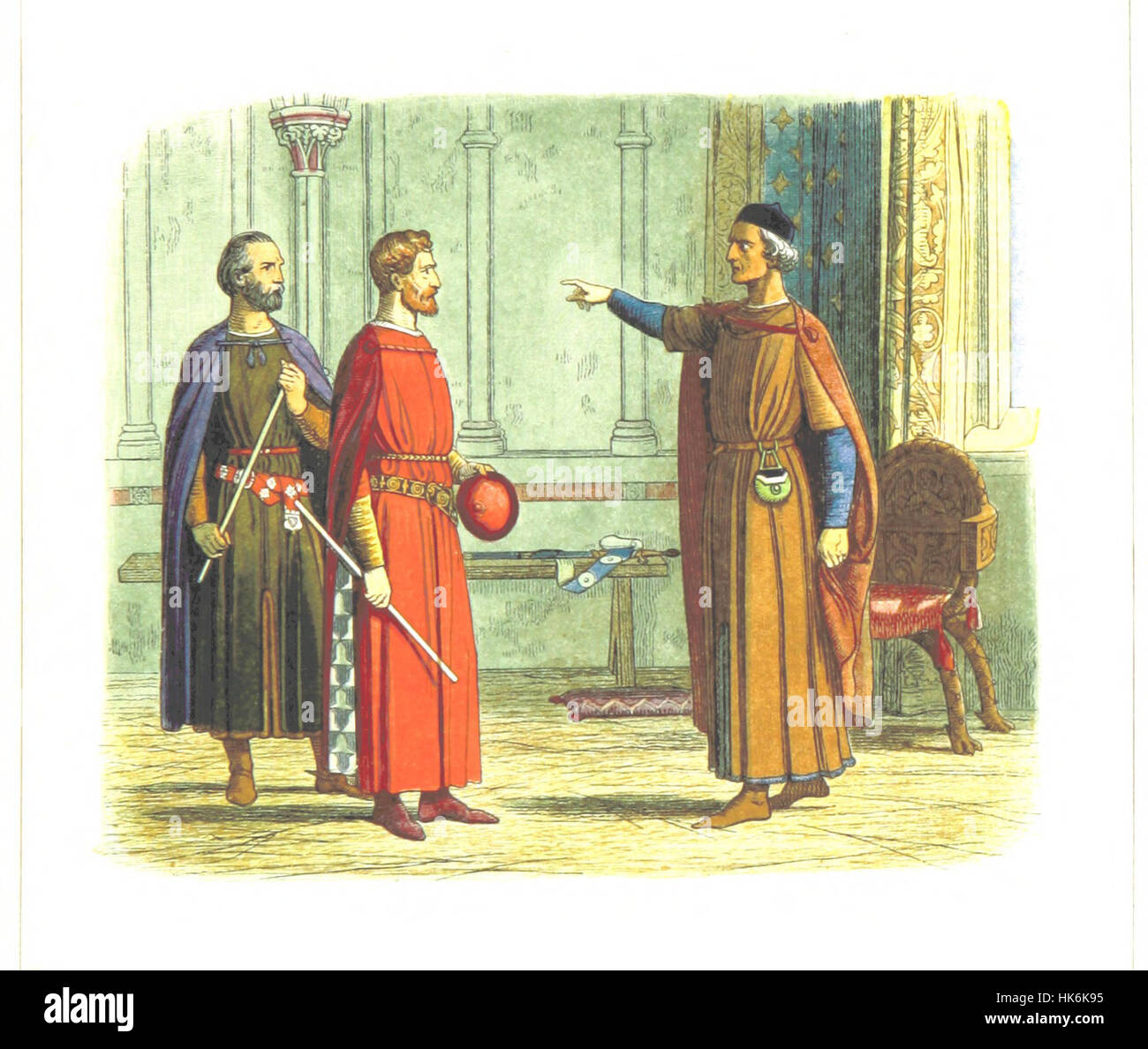 Illustration from 'A Chronicle of England', depicting significant ...