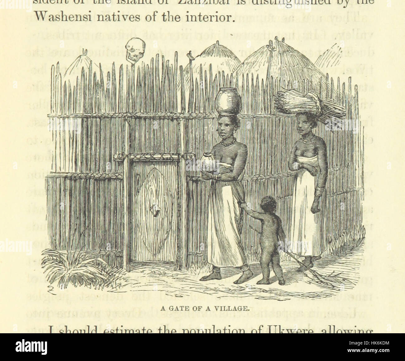 An illustration from 'How I Found Livingstone,' documenting the author ...