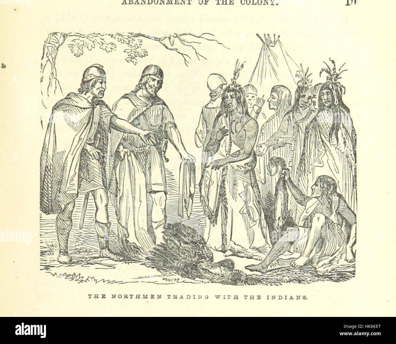 An image from 'An Illustrated History of the New World,' detailing the ...