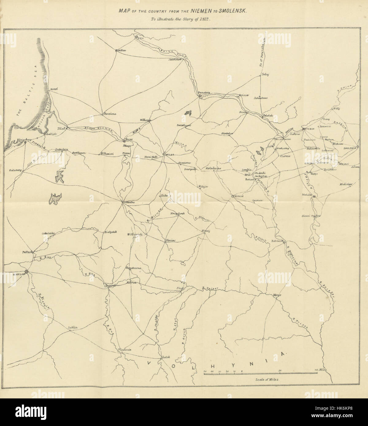 Illustration from page 29 of 'The Story of 1812,' depicting key events ...