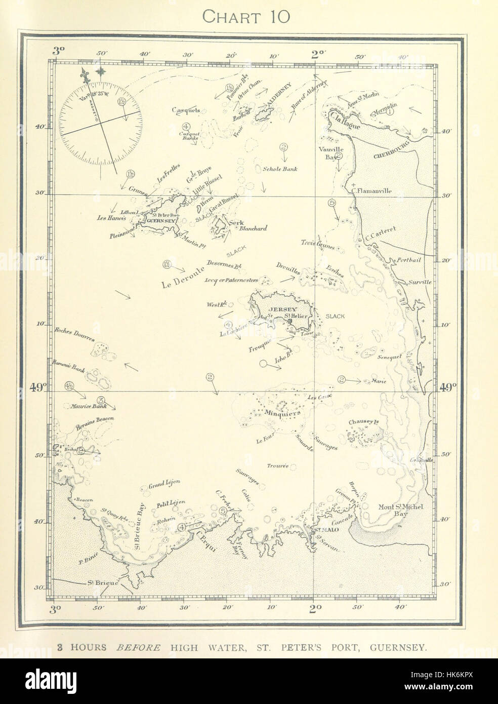 Photograph showing one of the tidal charts from 'Twelve Charts of the ...