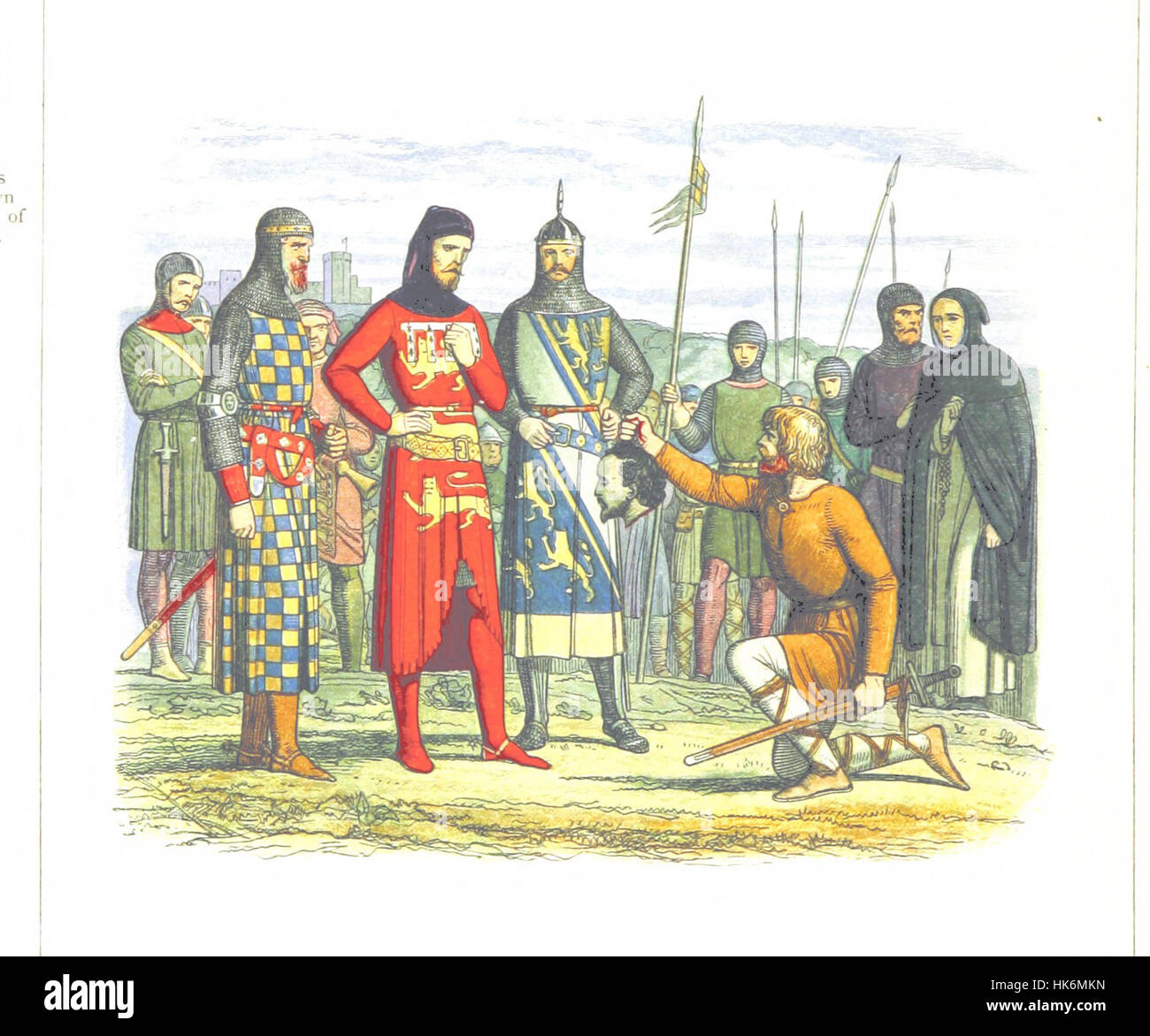 Image from 'A Chronicle of England,' illustrating key events in English ...