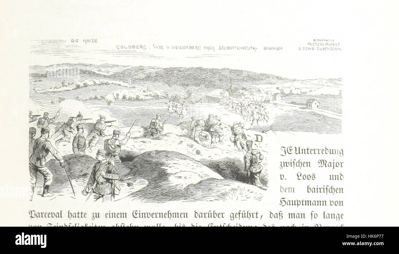 Image from 'Der Deutsche Krieg von 1866', depicting scenes or military ...