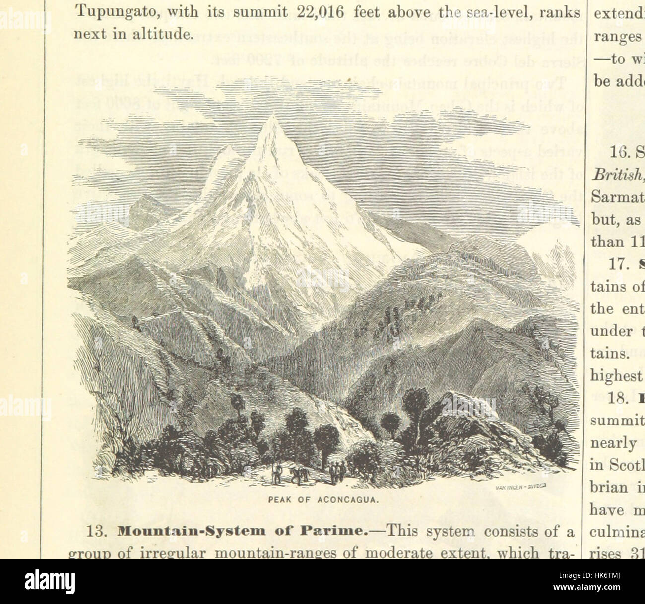 Illustration from 'Elements of Physical Geography' focusing on physical ...