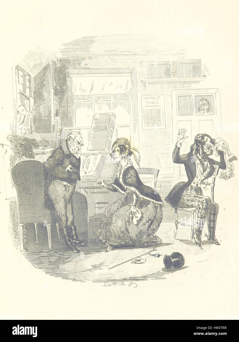 Illustration from page 32 of 'Works of Charles Dickens', depicting a ...