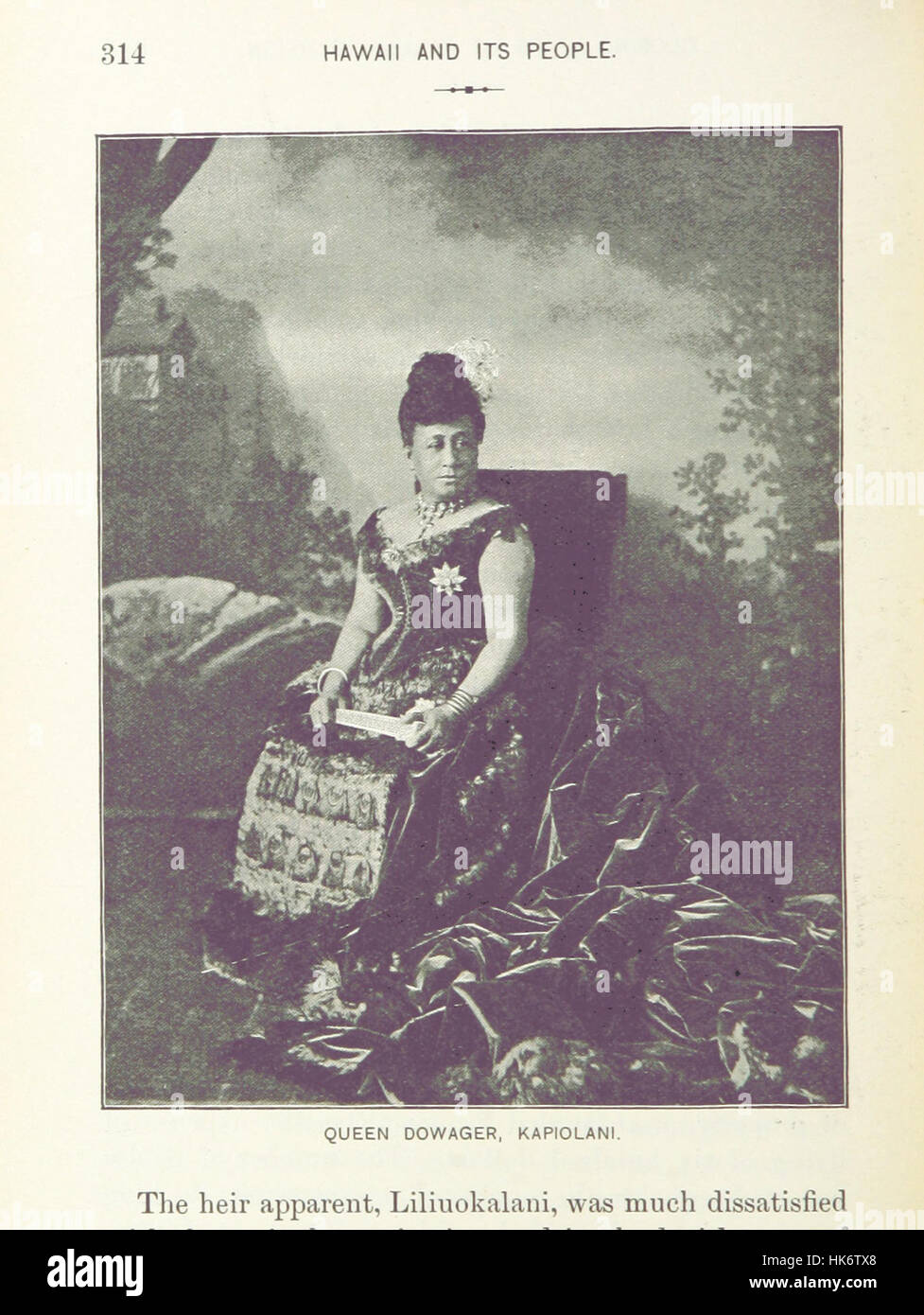 An illustration from 'Hawaii and its People,' showcasing the Hawaiian ...