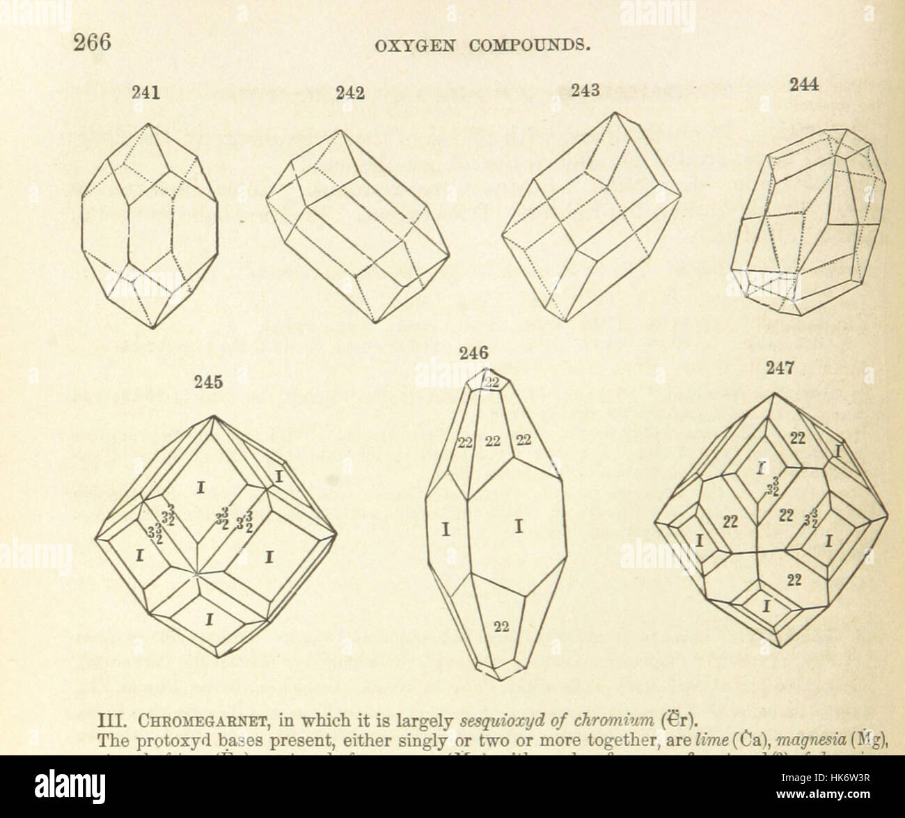 Illustration from the fifth edition of 'A System of Mineralogy ...