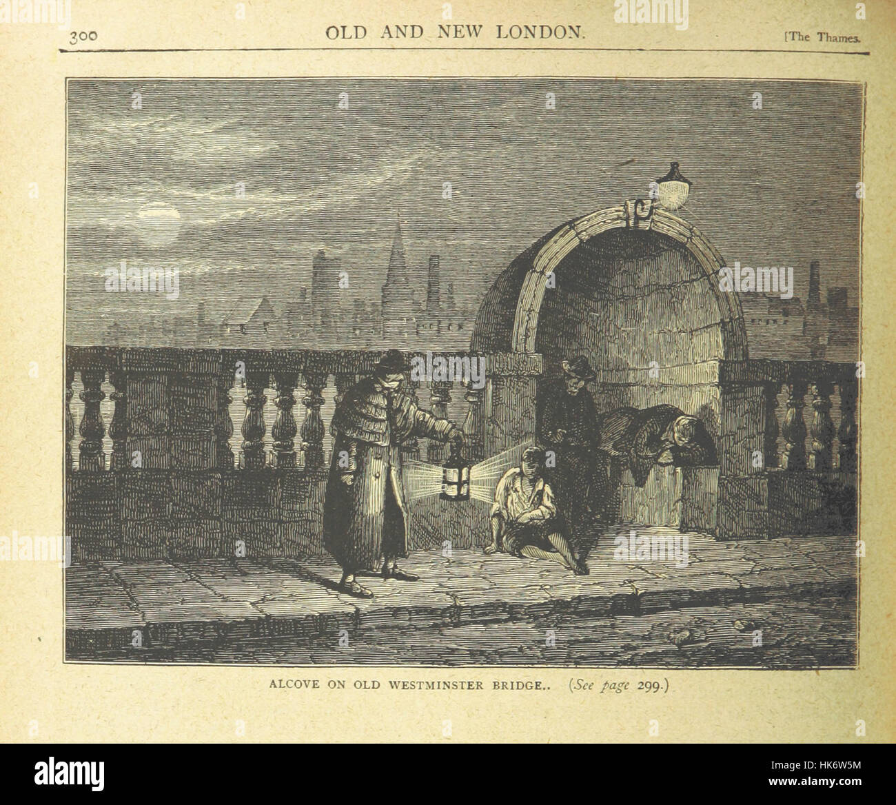 An image from 'Old & New London', depicting a historical scene or ...