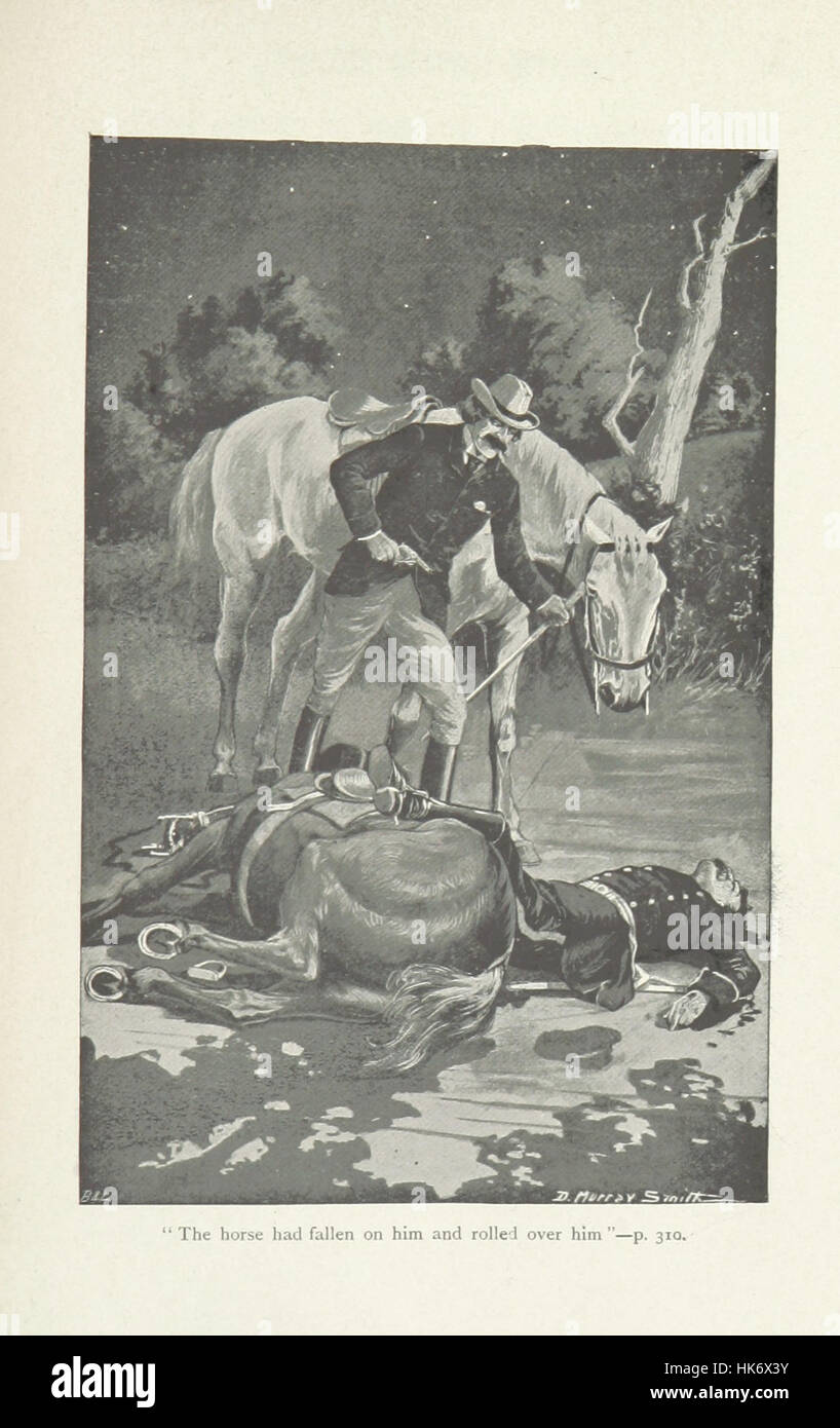 Illustration from 'A Dash for a Throne', depicting a dramatic moment in ...