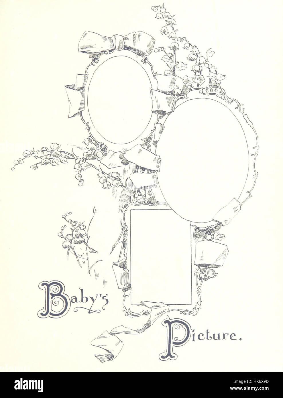 Illustration from 'Baby's Book', showcasing early childhood themes with ...