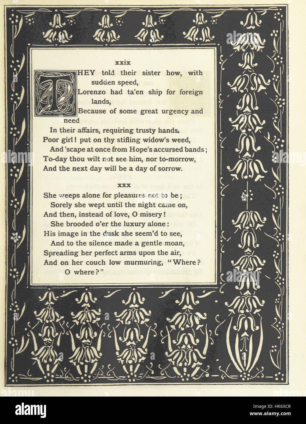 Image from 'Isabella, or The Pot of Basil,' an illustrated work ...