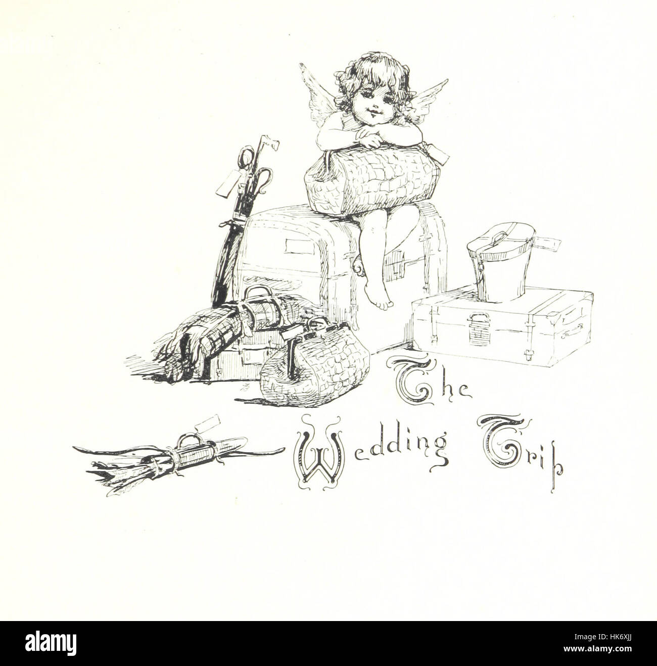 An illustration from 'Wedding Bells,' featuring selected verses by ...