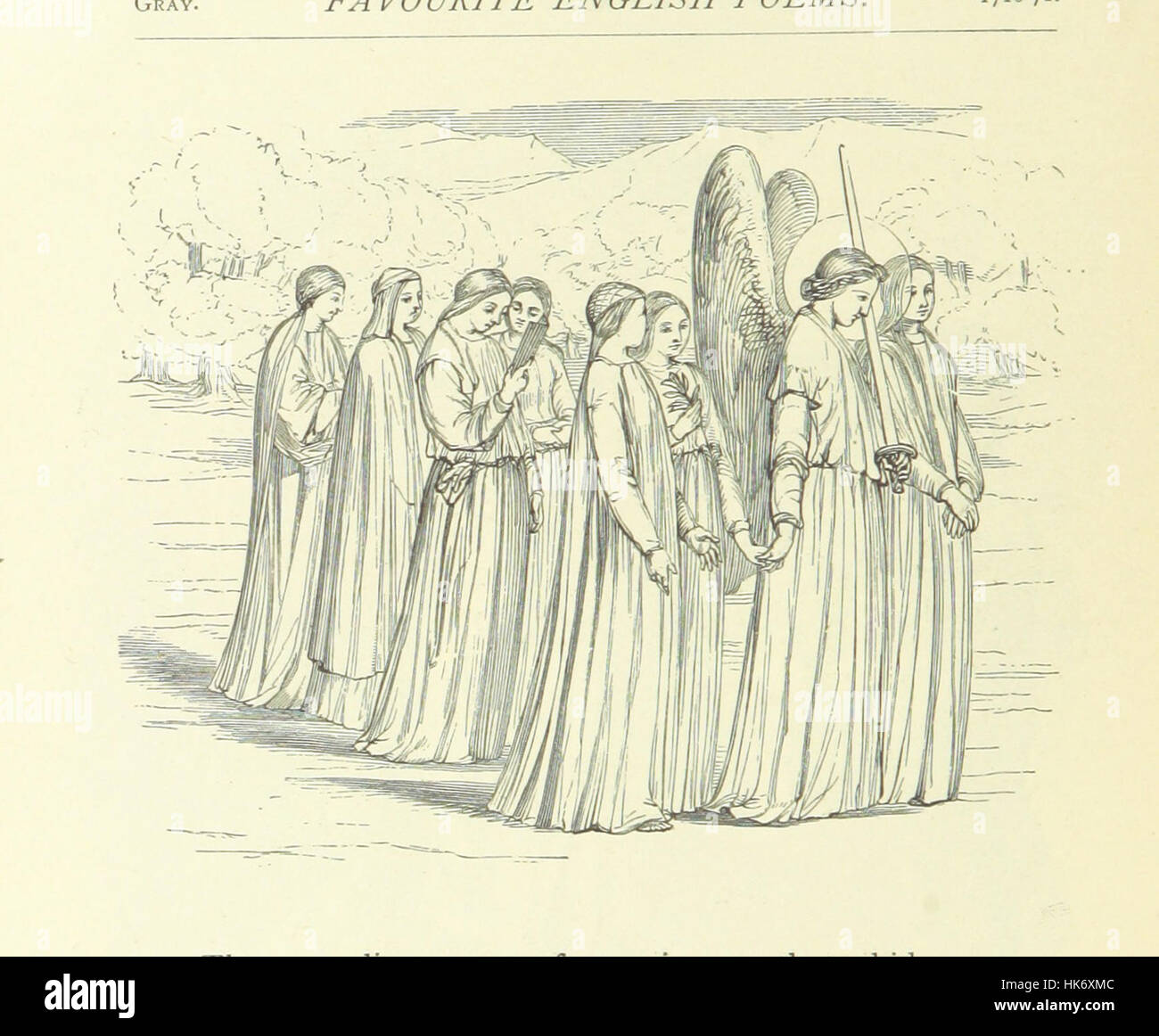 Image from page 330 of 'Favourite English Poems and Poets,' showcasing ...