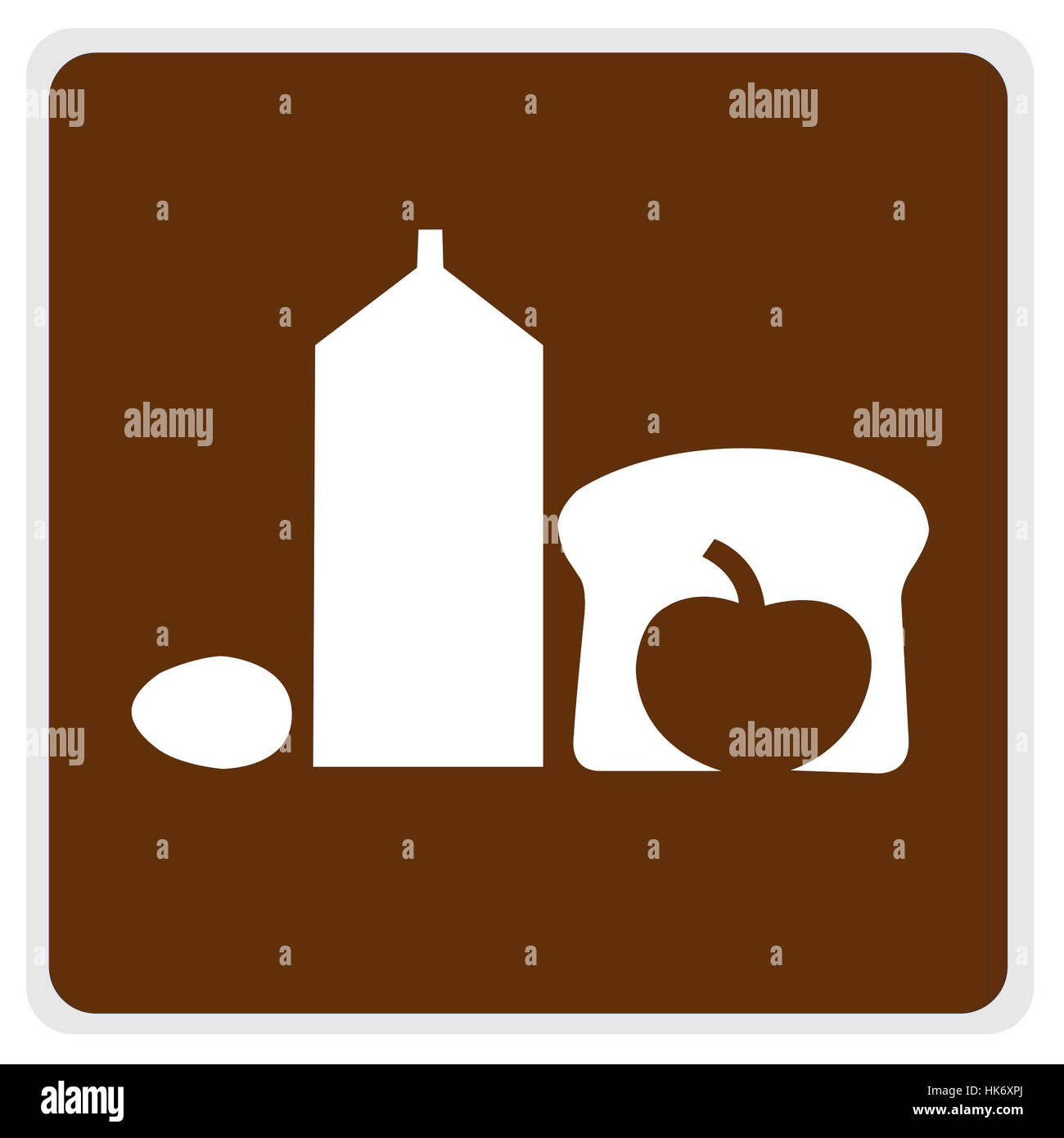 road sign - camp store, with path Stock Photo - Alamy