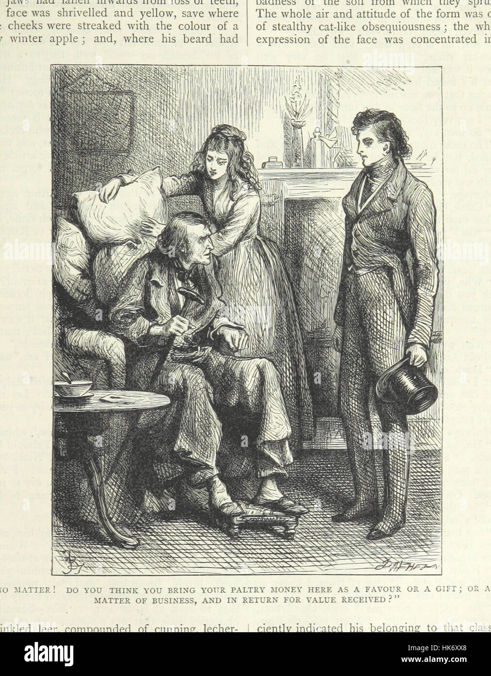 An illustration from 'The Works of Charles Dickens', showing a scene ...