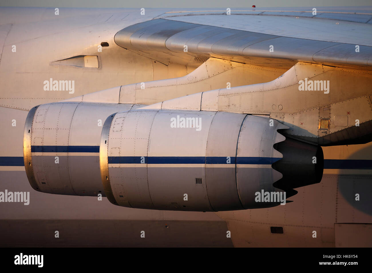 Engines of a huge cargo aircraft Stock Photo - Alamy