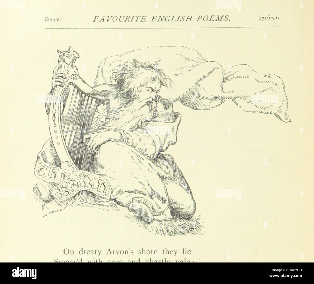 Image from page 336 of 'Favourite English poems and poets', featuring ...