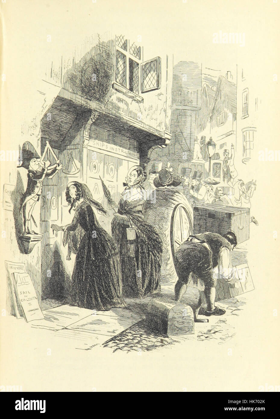 An image from 'Works of Charles Dickens,' illustrating a scene from one ...