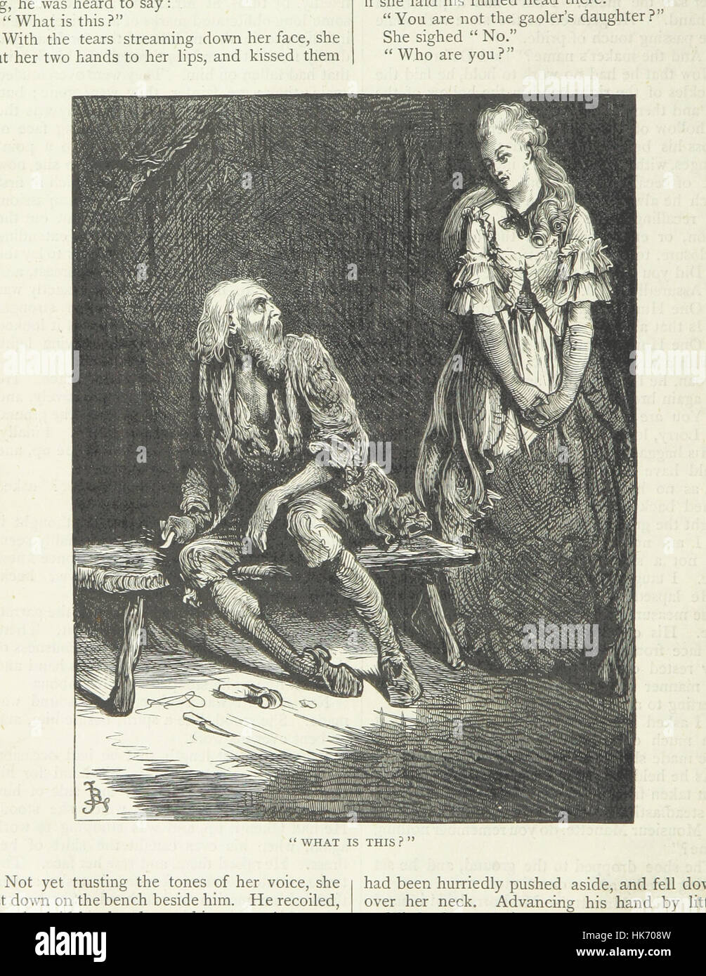 Image from 'The Works of Charles Dickens', featuring a scene from one ...