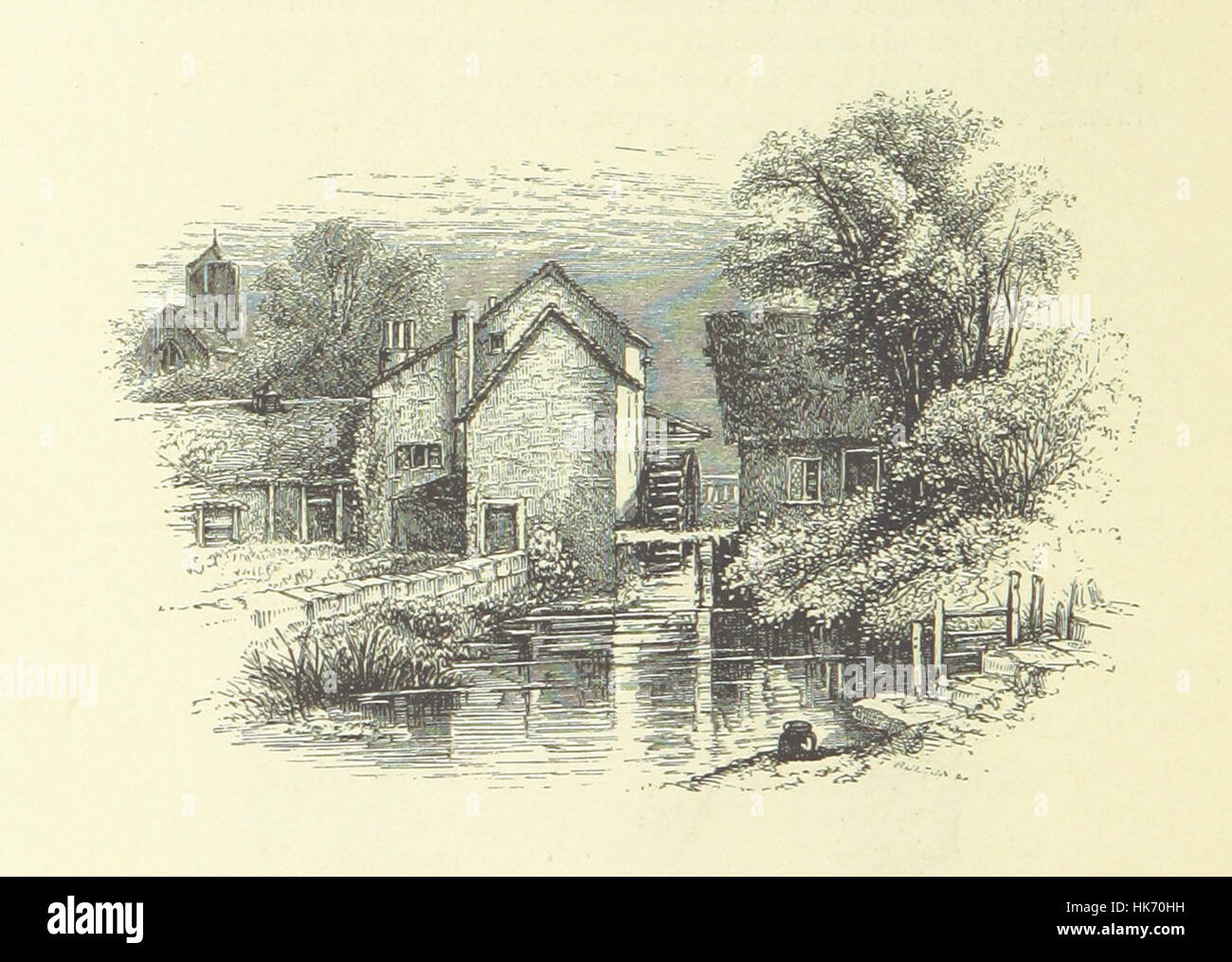 An illustration from 'Favourite English Poems and Poets,' showing the ...