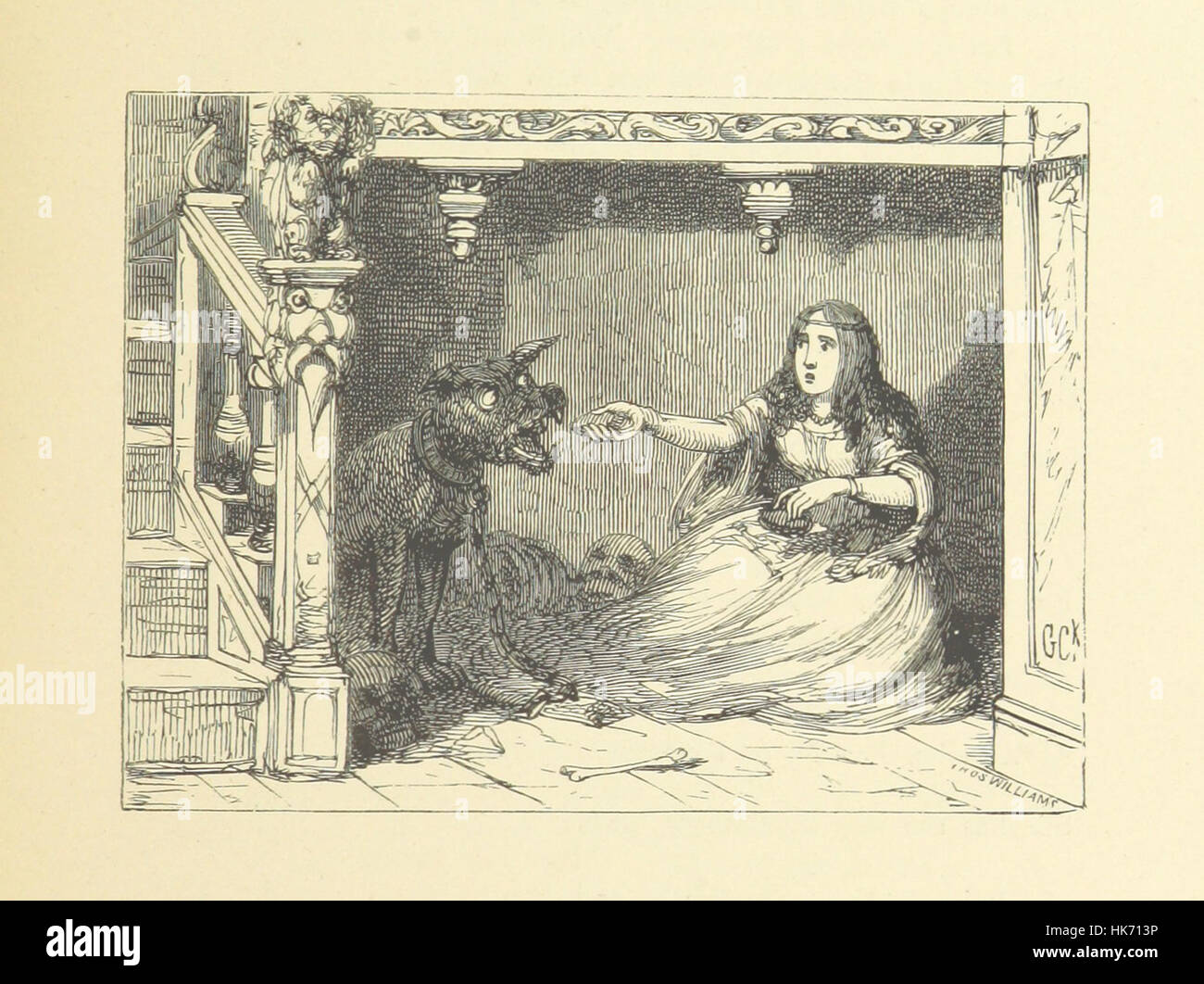 Illustration from page 345 of 'The Ingoldsby Legends,' depicting scenes ...