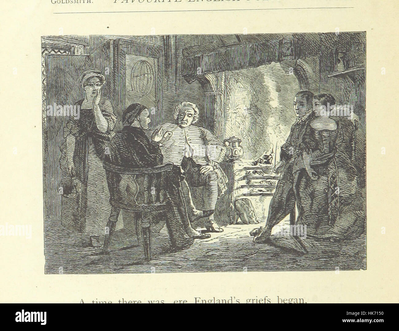 Image from 'Favourite English Poems and Poets,' featuring classic ...