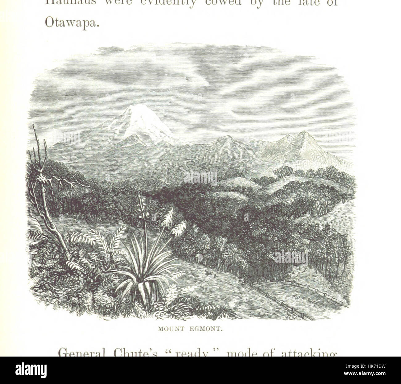 An image from 'Bush Fighting', documenting the Maori War in New Zealand ...