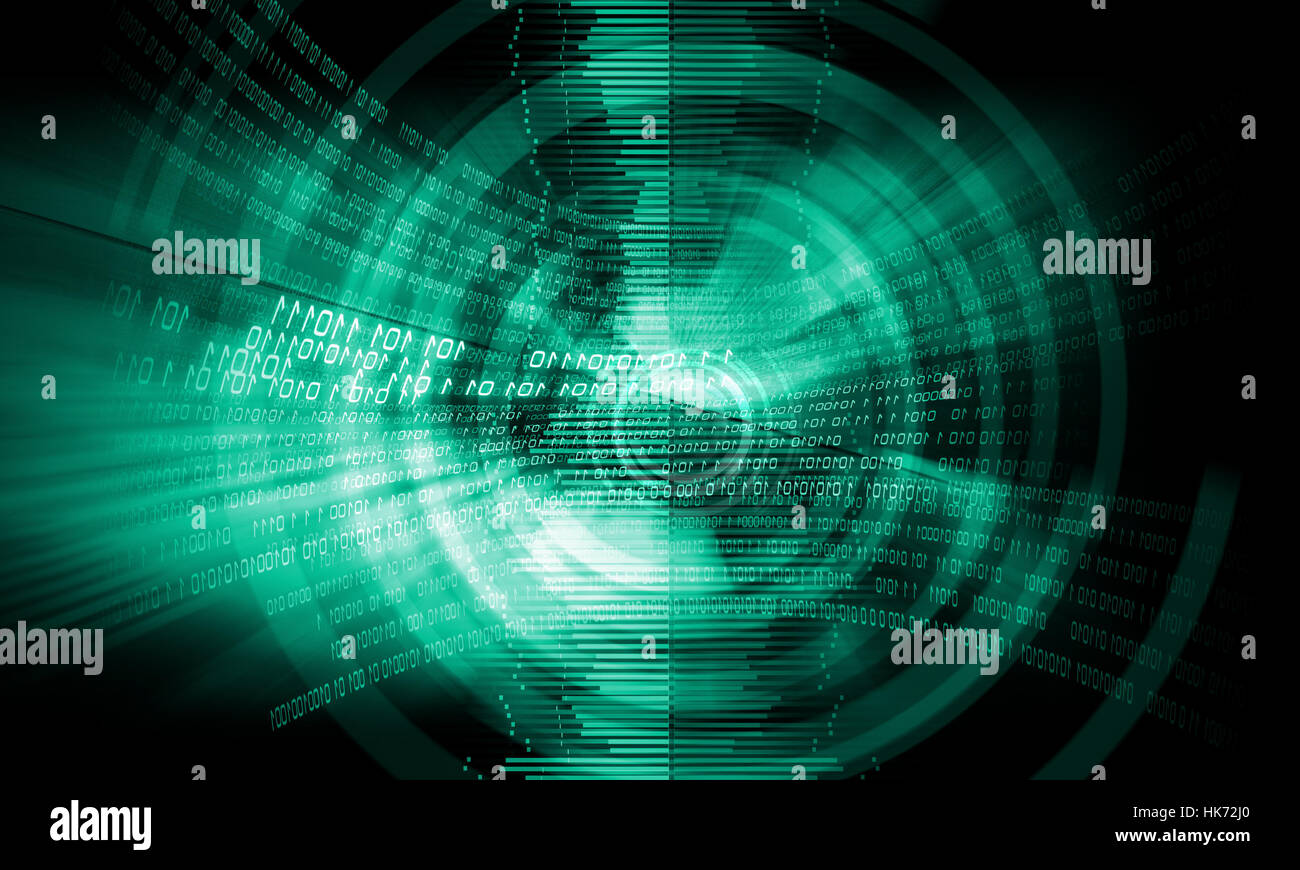 Green matrix background binary hi-res stock photography and images - Alamy