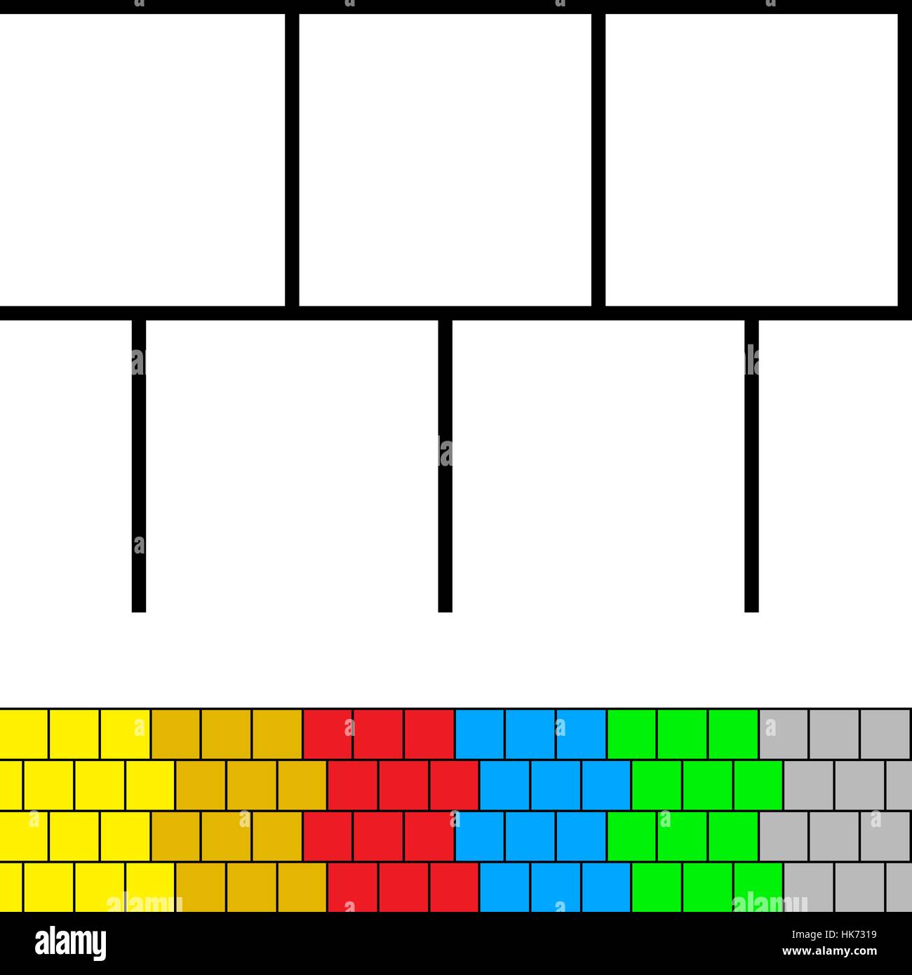 Wall color design templates. Illustration on white Stock Photo - Alamy