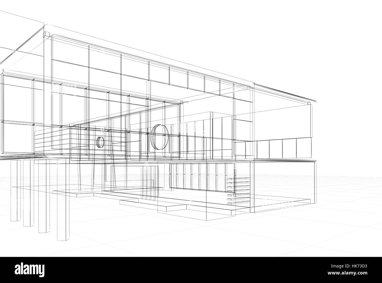 house, building, office, model, design, project, concept, plan, draft ...