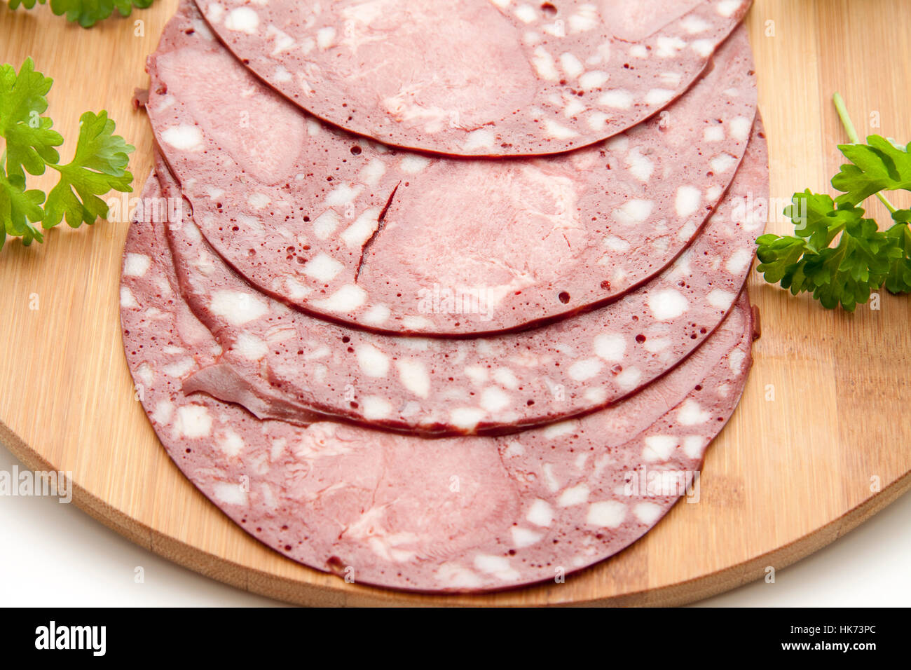 rotwurst with parsley Stock Photo - Alamy