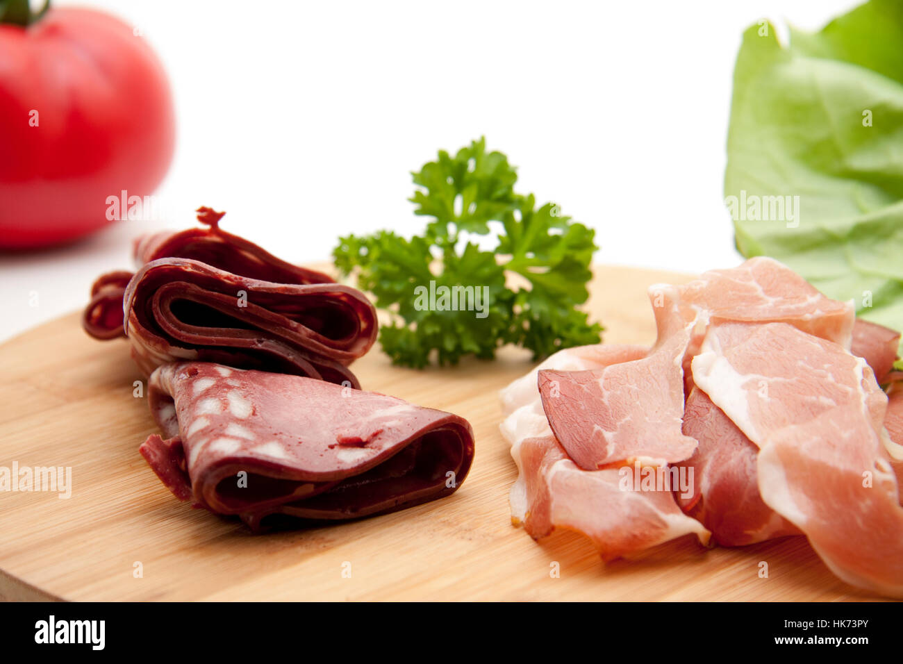 rotwurst with nussschinken Stock Photo - Alamy