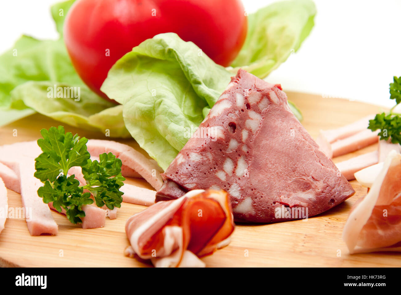 rotwurst with ham Stock Photo - Alamy