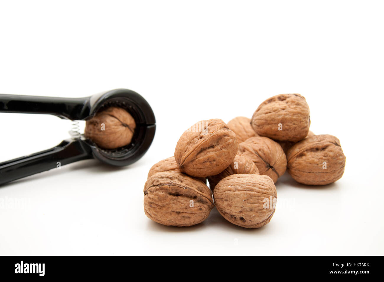 walnut with nutcracker Stock Photo - Alamy