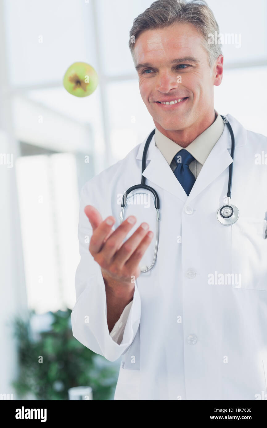 Happy man throwing medical hi-res stock photography and images - Alamy