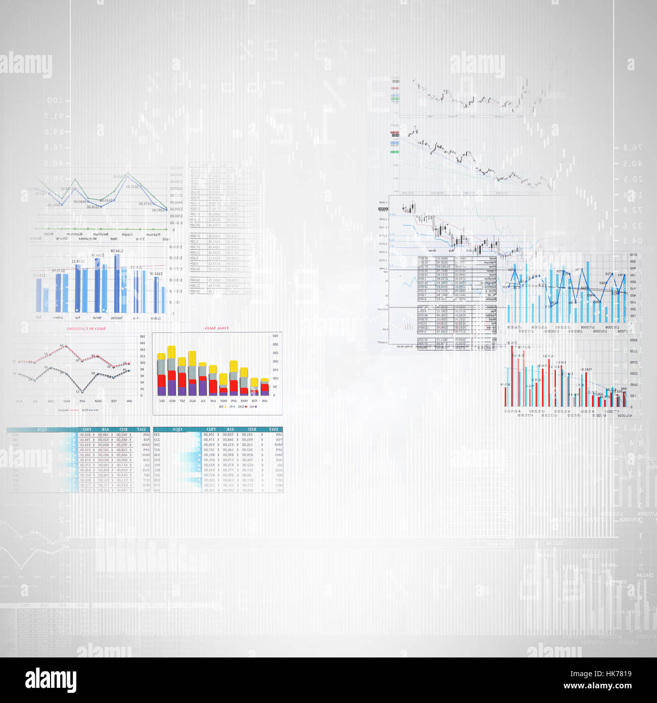 Abstract high tech background with graphs and diagrams Stock Photo - Alamy