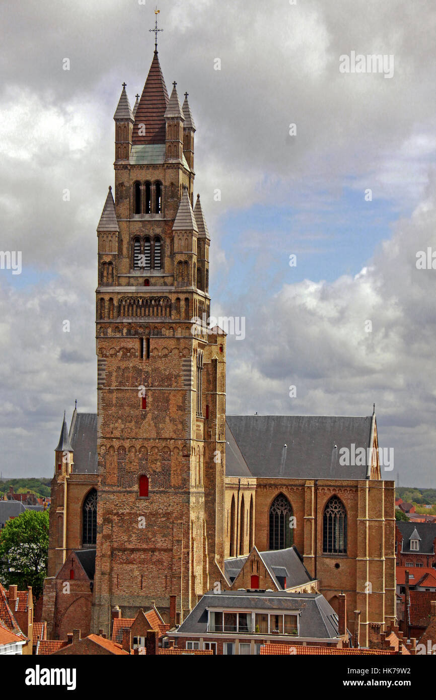 flanders, bruges, historical, church, cathedral, sightseeing, belgium ...