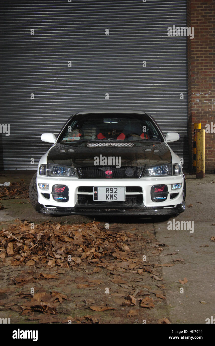 Subaru Impreza Turbo STi Type R high performance 4x4 sports car Stock ...