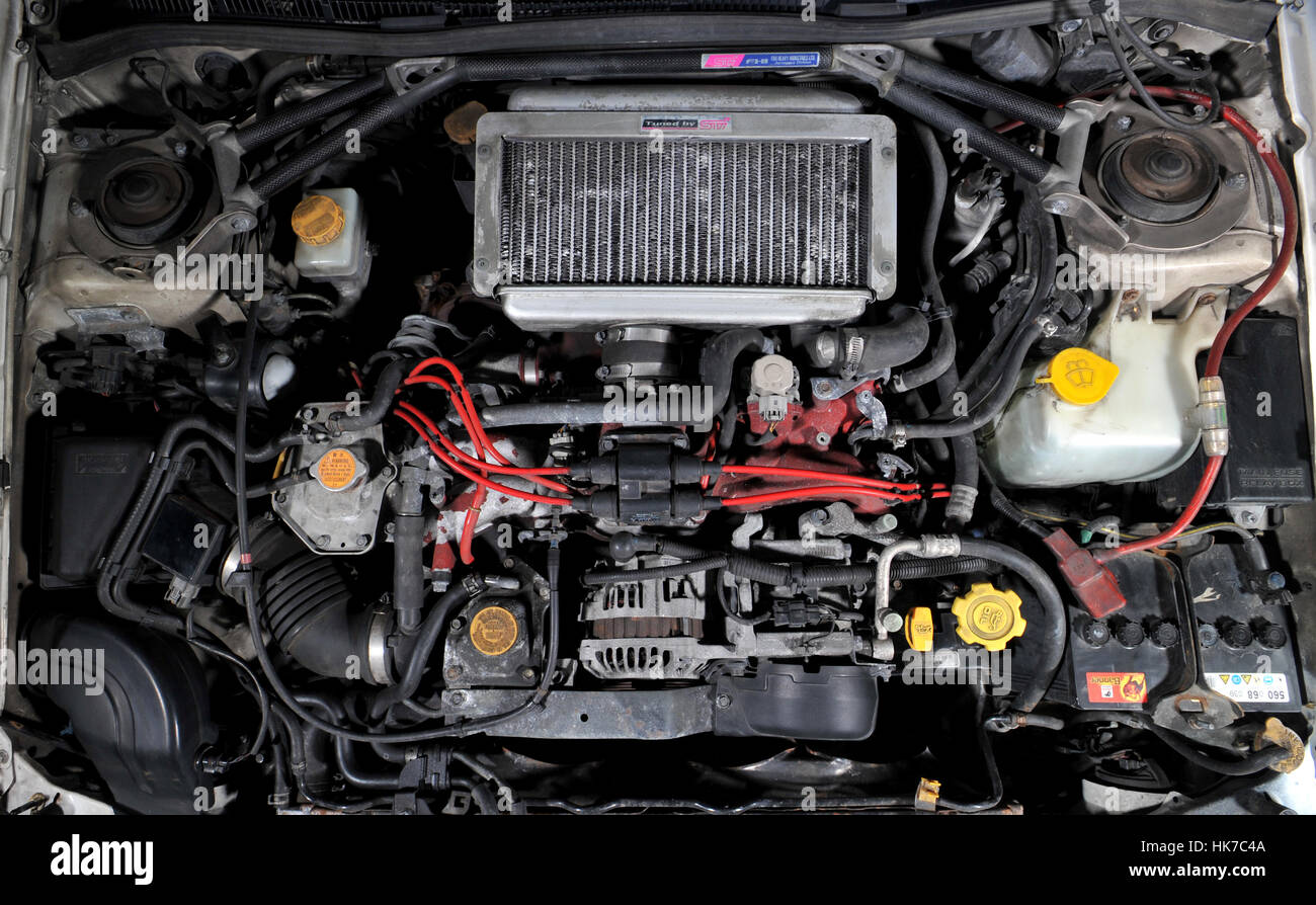 Subaru Impreza Turbo STi Type R high performance 4x4 sports car Stock ...