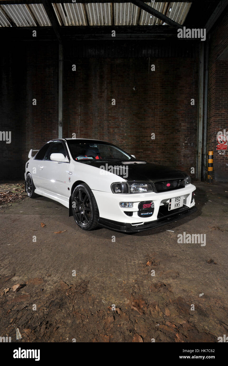 Subaru Impreza Turbo STi Type R high performance 4x4 sports car Stock ...
