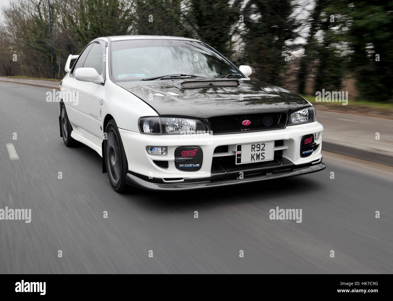 Subaru Impreza Turbo STi Type R high performance 4x4 sports car Stock ...