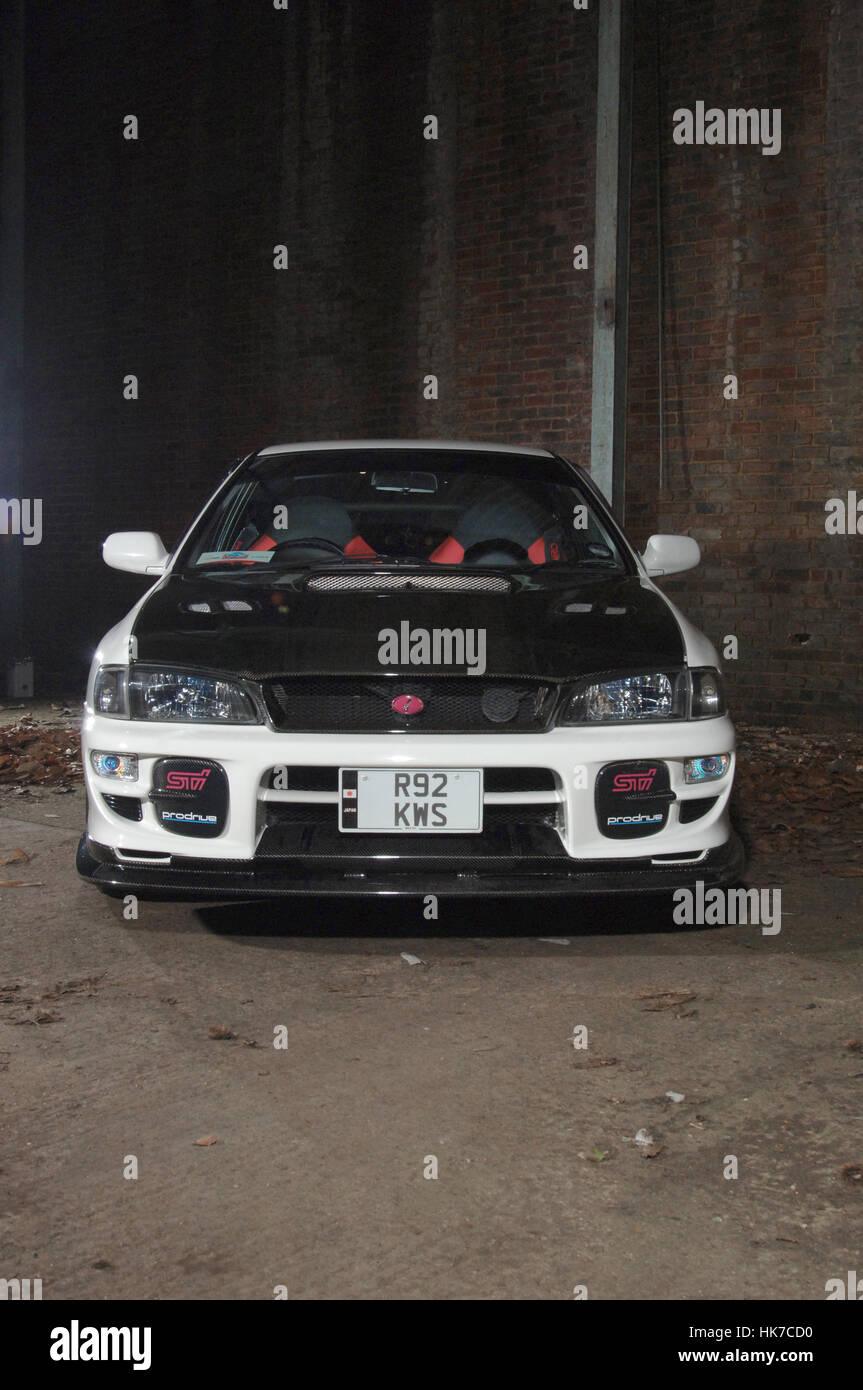 Subaru Impreza Turbo STi Type R high performance 4x4 sports car Stock ...