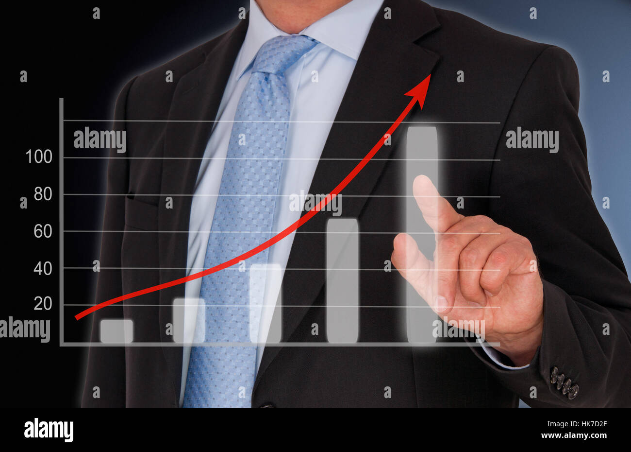 business sales - sales chart Stock Photo - Alamy