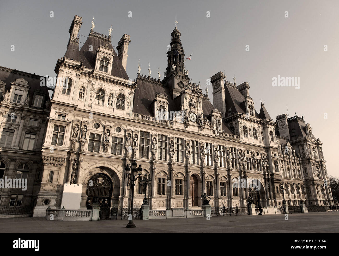 sepia, paris, france, style of construction, architecture ...