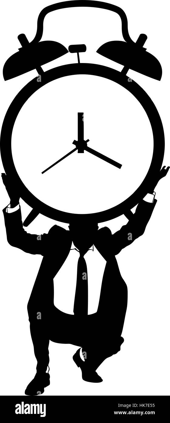 Businessman holding big male Black and White Stock Photos & Images - Alamy