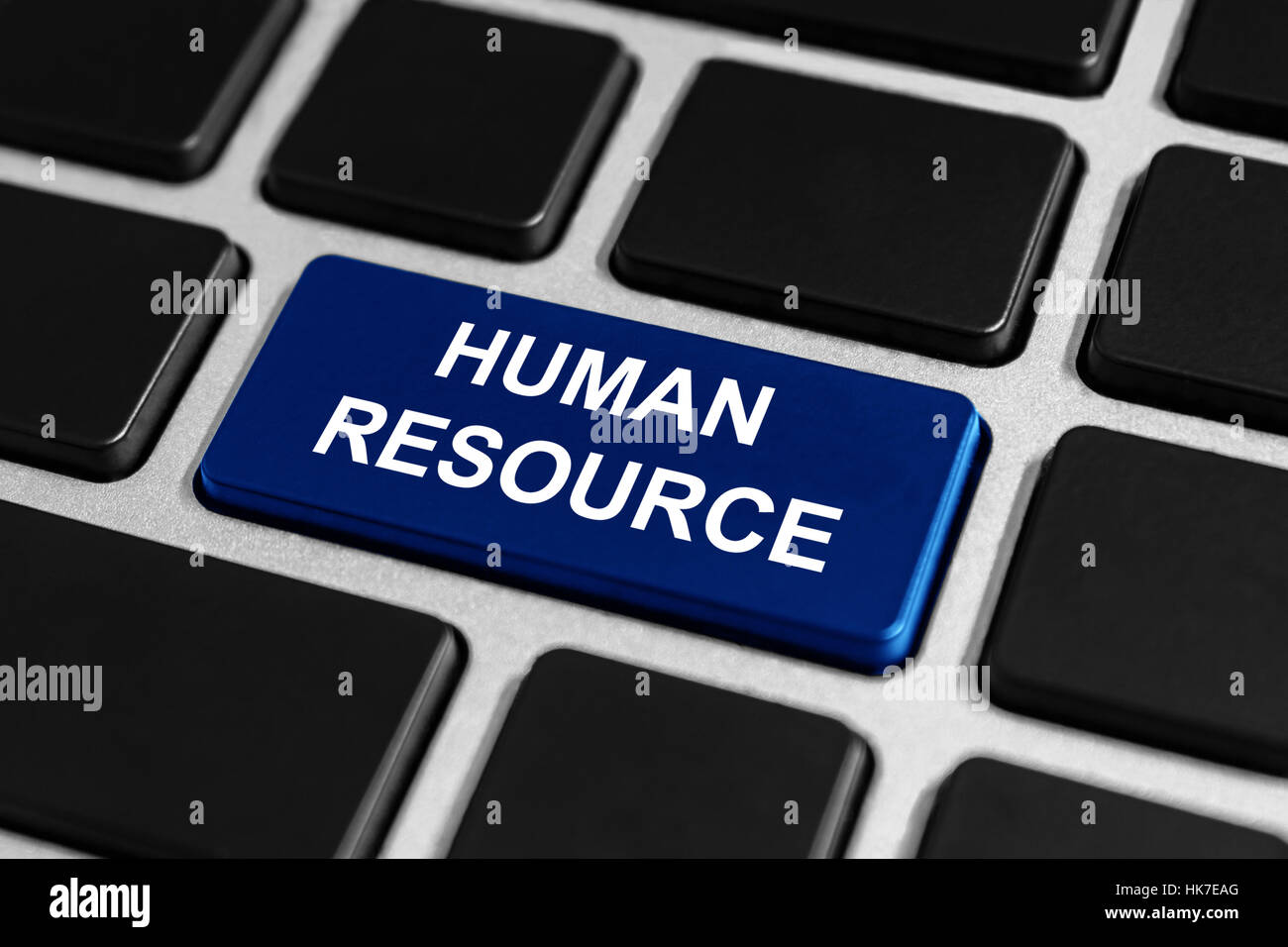 human resource button on keyboard, business concept Stock Photo - Alamy