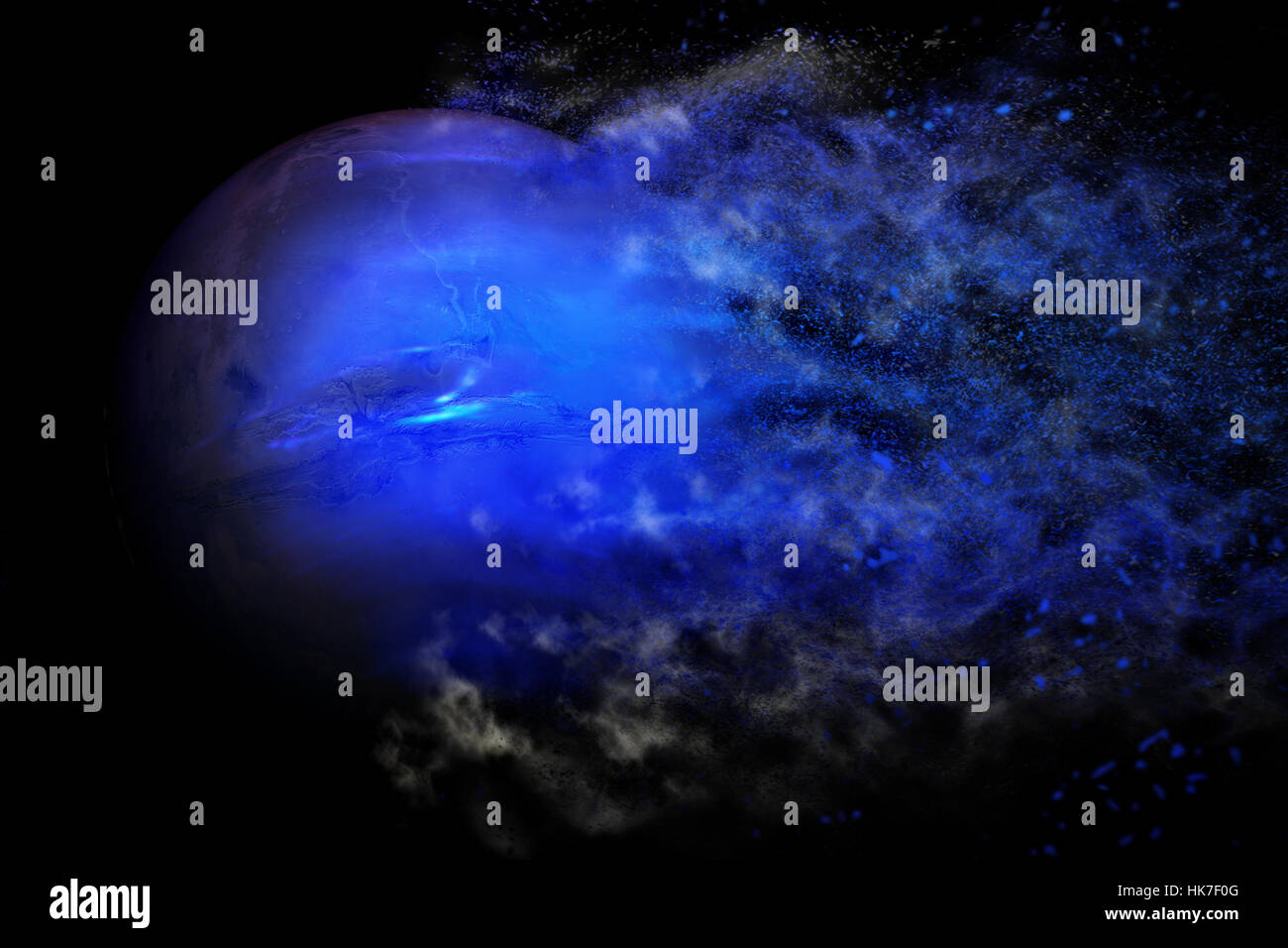 Planet Explosion - Neptune. Elements of this image furnished by NASA ...