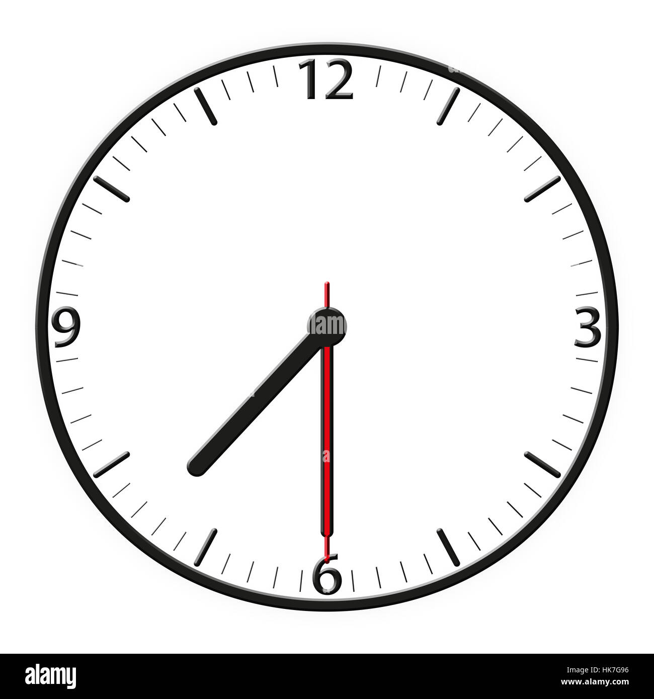 Clock 7.30 hi-res stock photography and images - Alamy