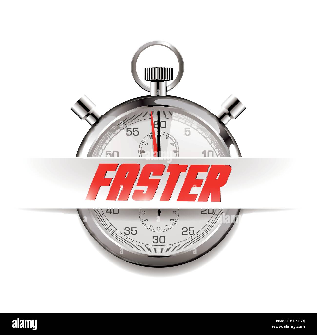 Faster - business concept - time is running out Stock Vector Image ...